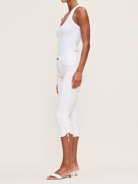 Bardot Capri High Rise Instasculpt™ Jeans | White | DL1961 Premium Denim